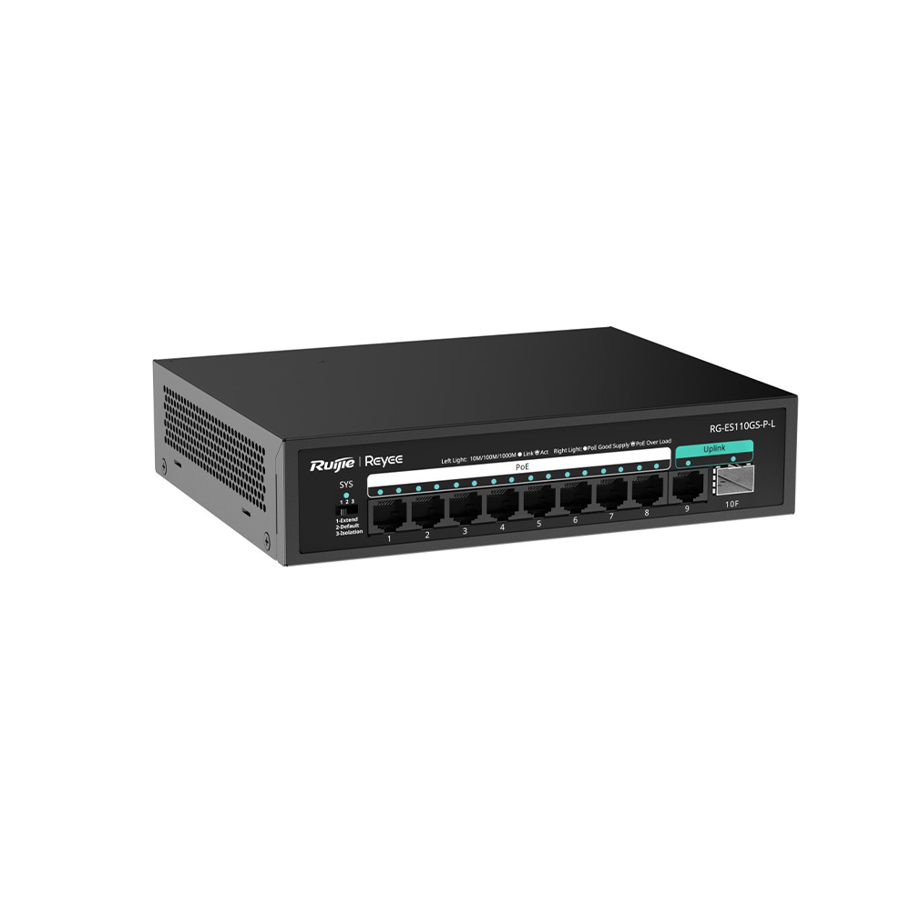 10-Port 10/100/1000 Mbps Unmanaged PoE Switch - Dahua Lebanon | Hanbali ...